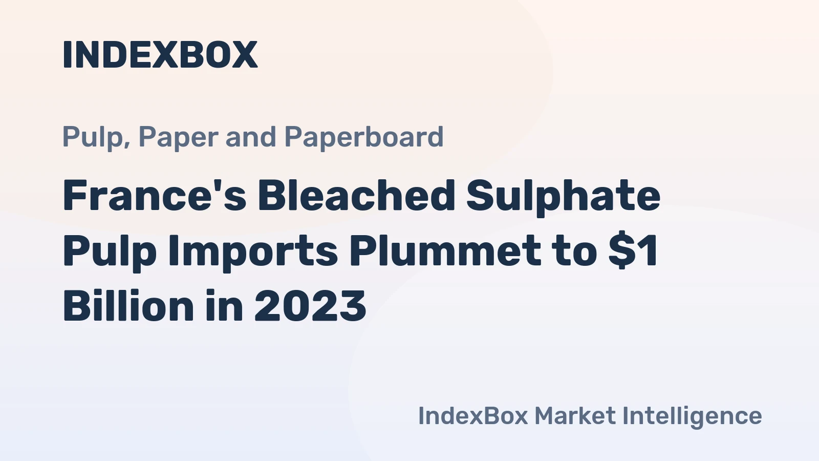 France's Bleached Sulphate Pulp Imports Plummet to $1 Billion in 2023