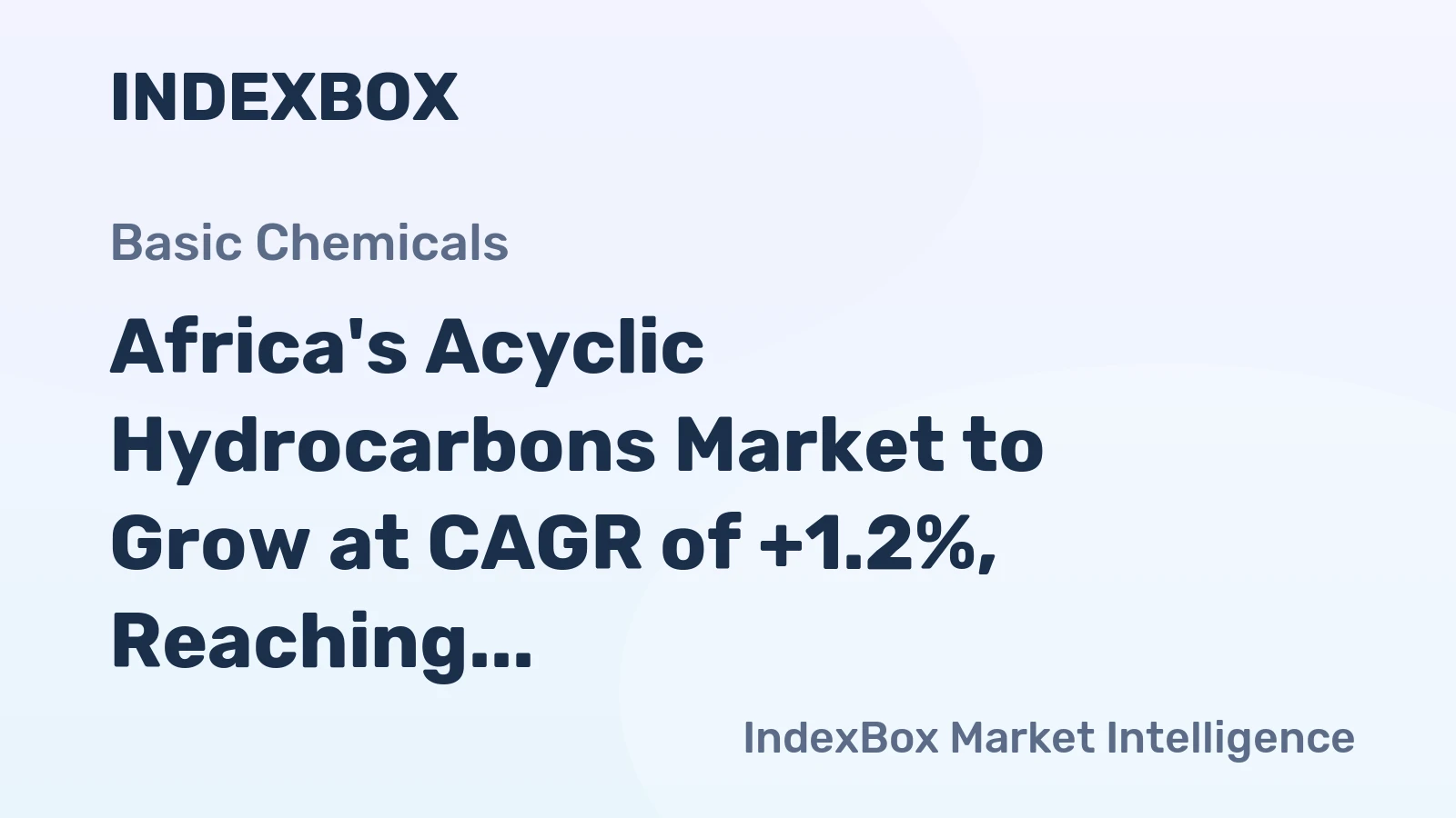 Africa's Acyclic Hydrocarbons Market to Grow at CAGR of +1.2%, Reaching $41.6B by 2035