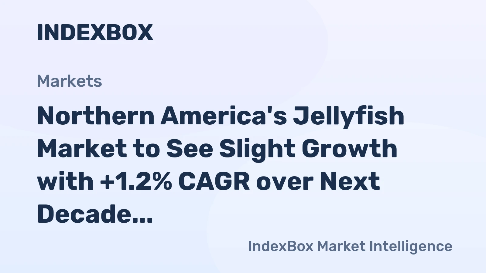 Northern America's Jellyfish Market to See Slight Growth with +1.2% CAGR over Next Decade