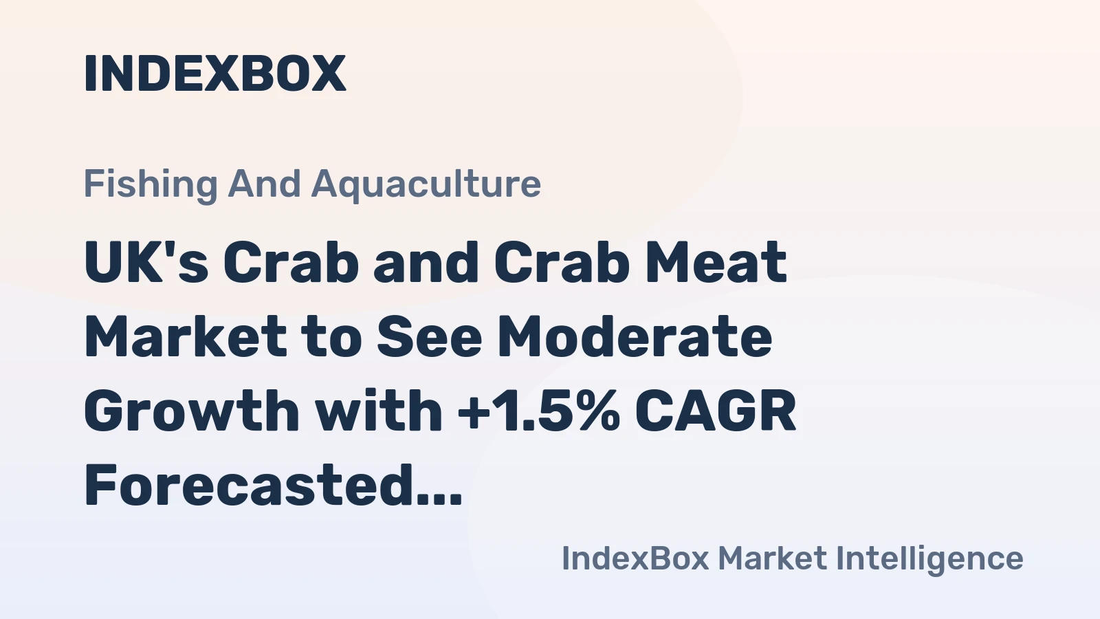 UK's Crab and Crab Meat Market to See Moderate Growth with +1.5% CAGR Forecasted for 2024-2035