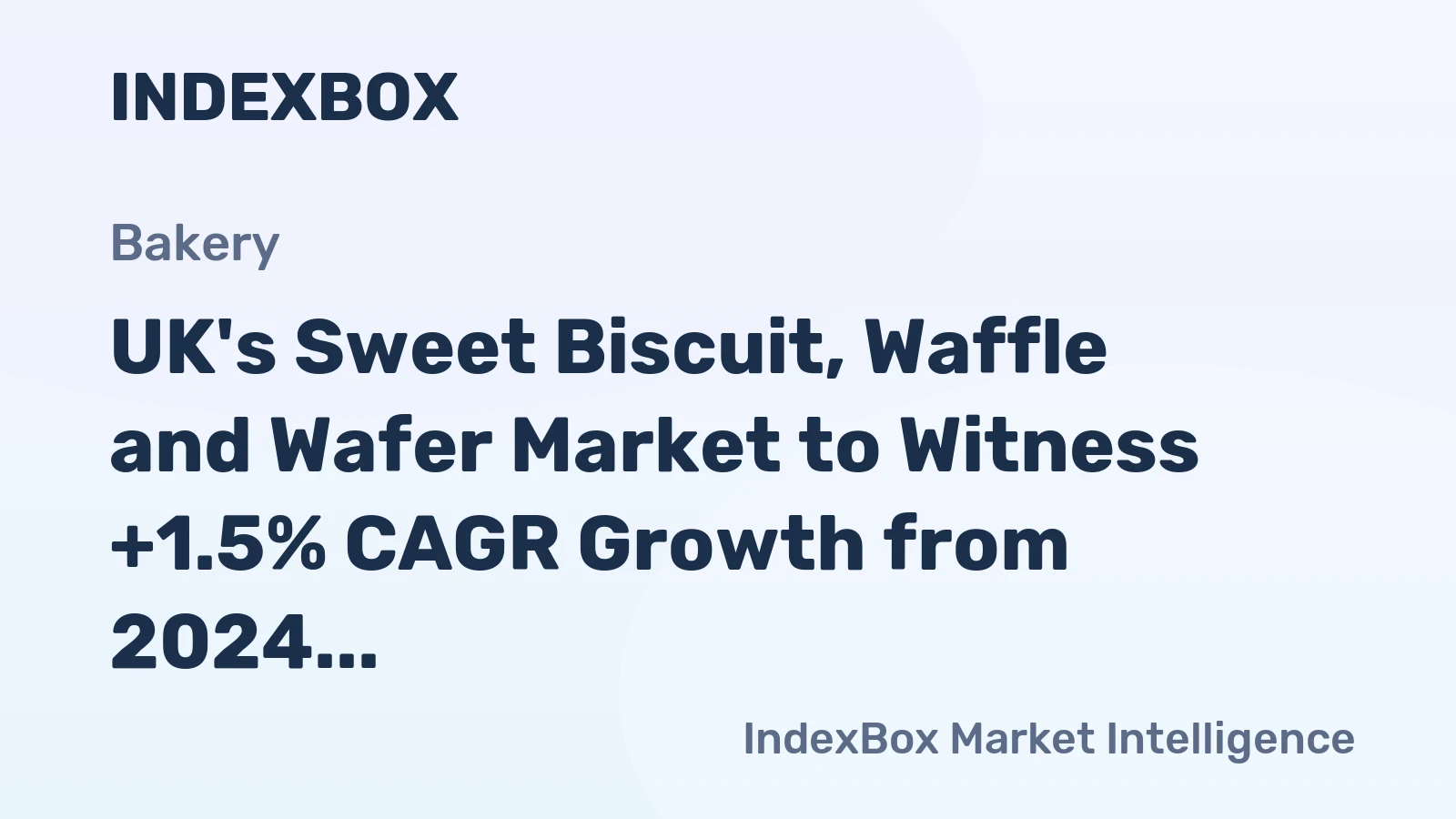 UK's Sweet Biscuit, Waffle and Wafer Market to Witness +1.5% CAGR Growth from 2024 to 2035