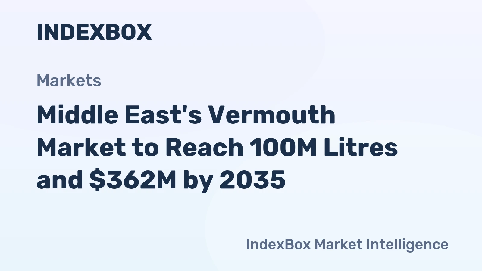 Middle East's Vermouth Market to Reach 100M Litres and $362M by 2035