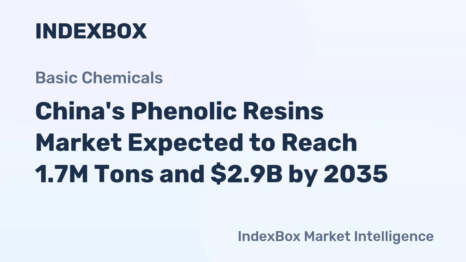China's Phenolic Resins Market Expected to Reach 1.7M Tons and $2.9B by 2035