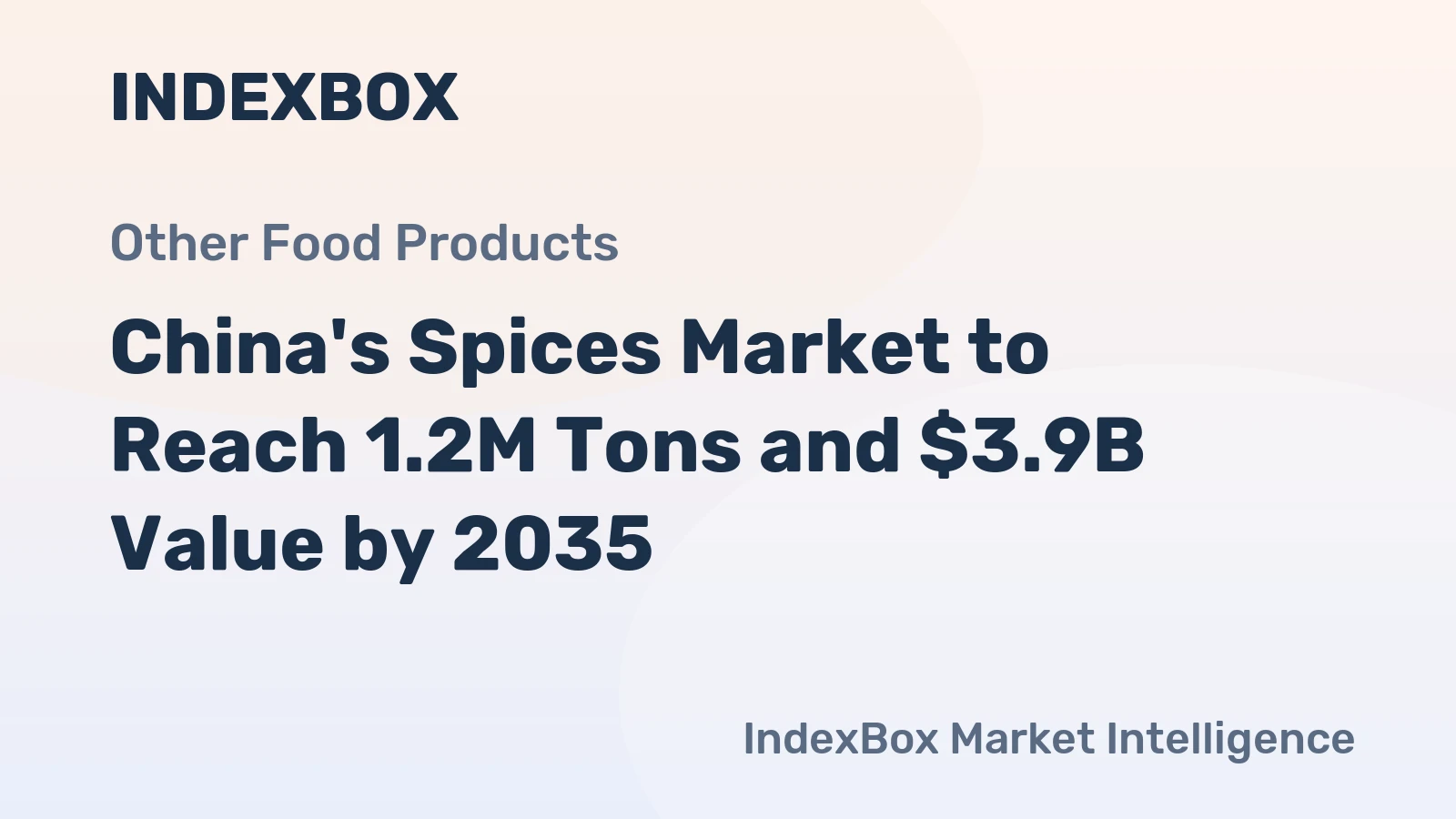 China's Spices Market to Reach 1.2M Tons and $3.9B Value by 2035