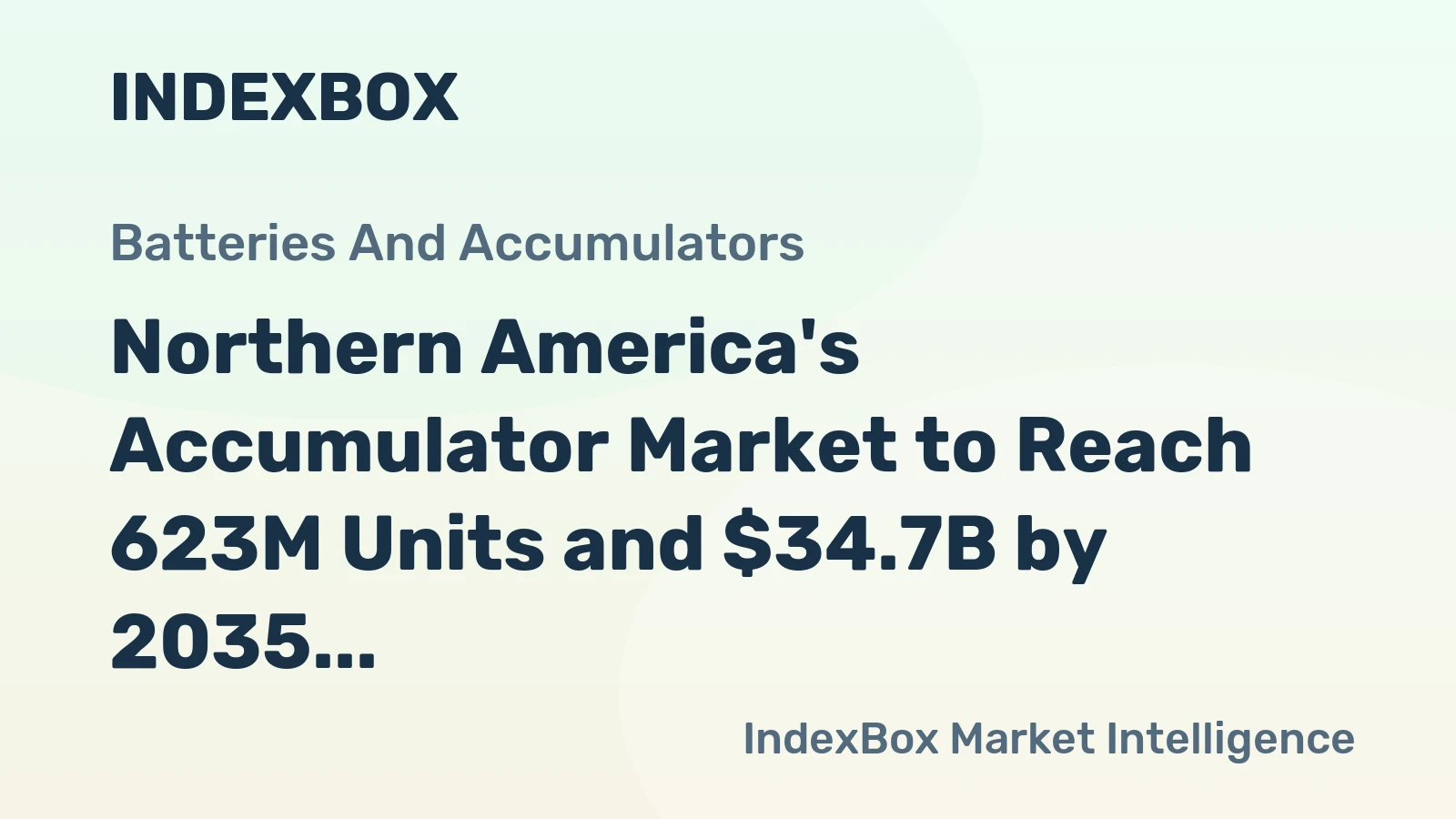 Northern America's Accumulator Market to Reach 623M Units and $34.7B by 2035