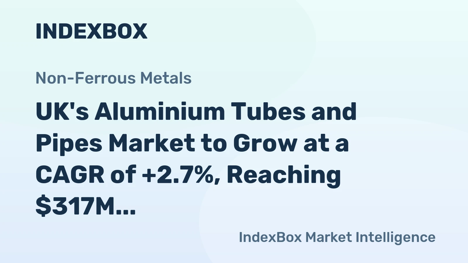 UK's Aluminium Tubes and Pipes Market to Grow at a CAGR of +2.7%, Reaching $317M by 2035