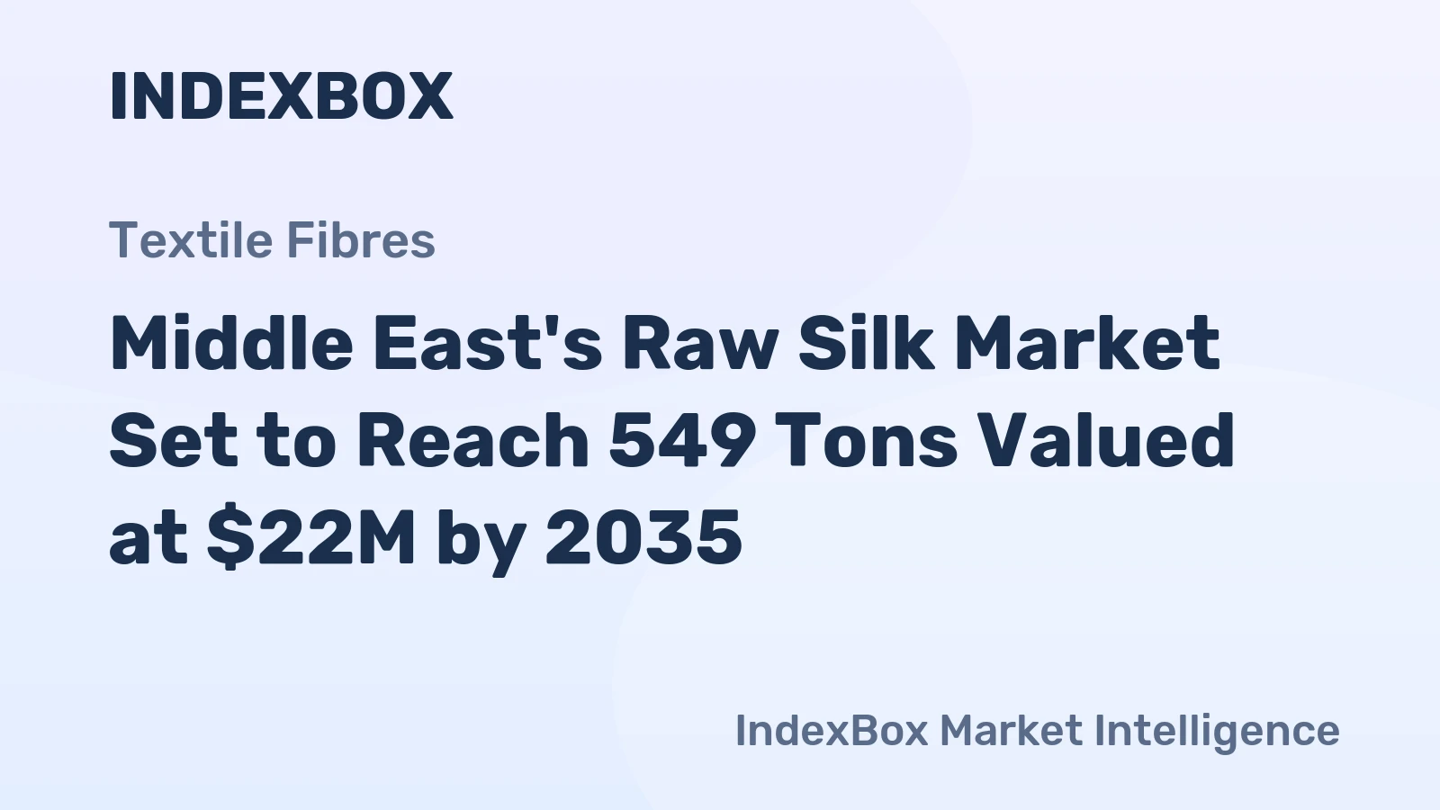 Middle East's Raw Silk Market Set to Reach 549 Tons Valued at $22M by 2035