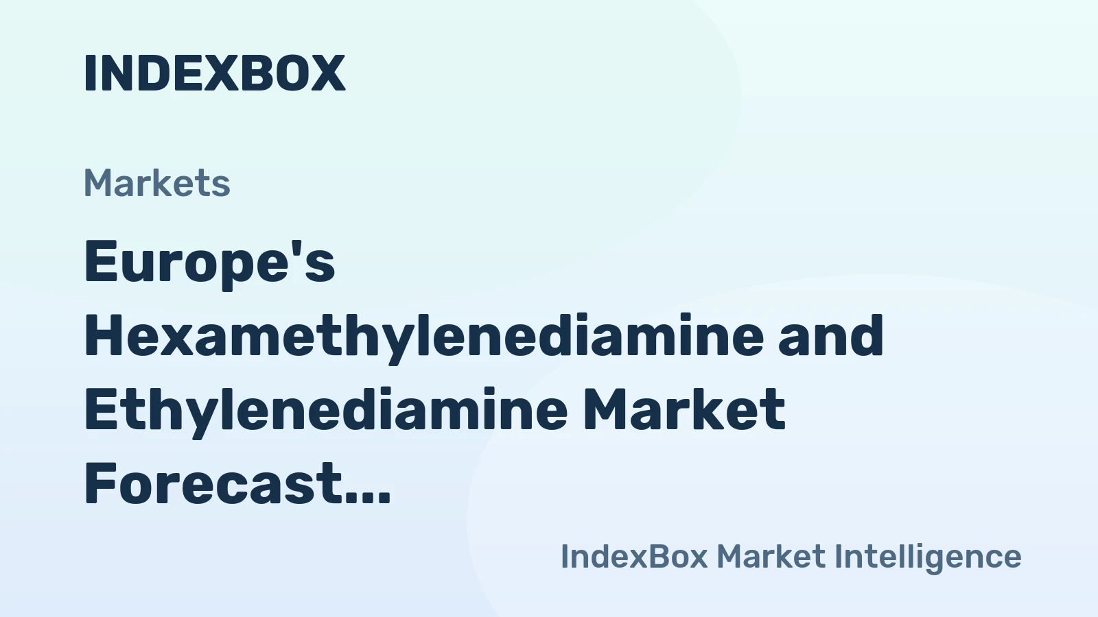 Europe's Hexamethylenediamine and Ethylenediamine Market Forecast for Slight Volume Growth with 0.3% CAGR Through 2035