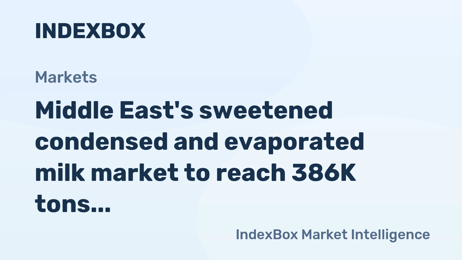Middle East's sweetened condensed and evaporated milk market to reach 386K tons valued at $752M by 2035, continuing its upward consumption trend.