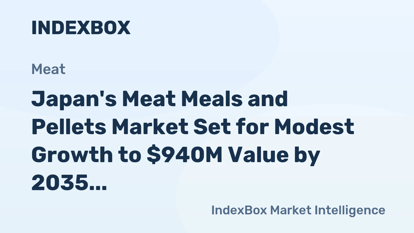 Japan's Meat Meals and Pellets Market Set for Modest Growth to $940M Value by 2035