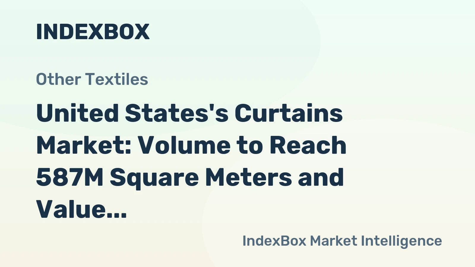United States's Curtains Market: Volume to Reach 587M Square Meters and Value to Hit $2.7B by 2035