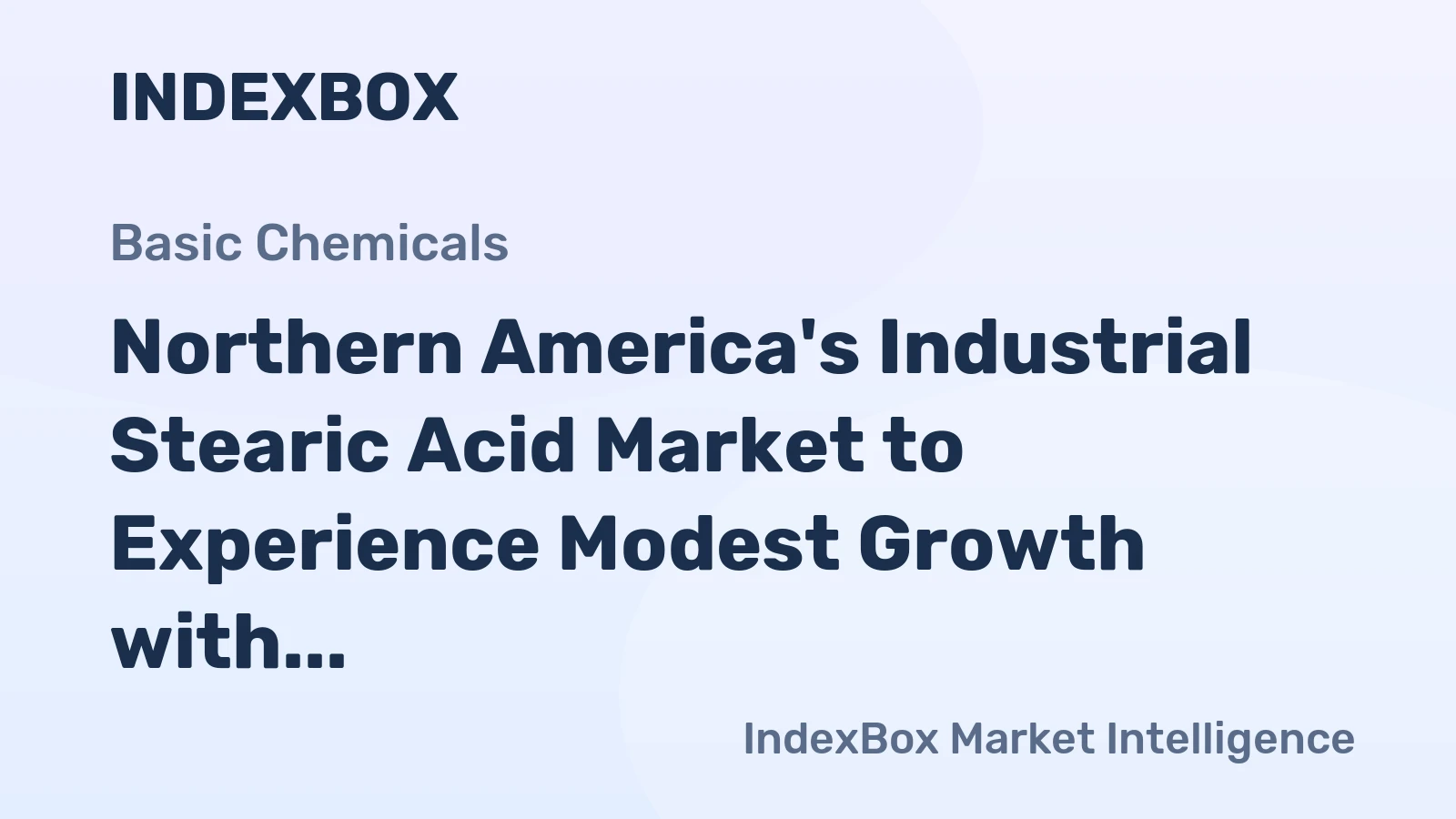 Northern America's Industrial Stearic Acid Market to Experience Modest Growth with Expected CAGR of +0.4%