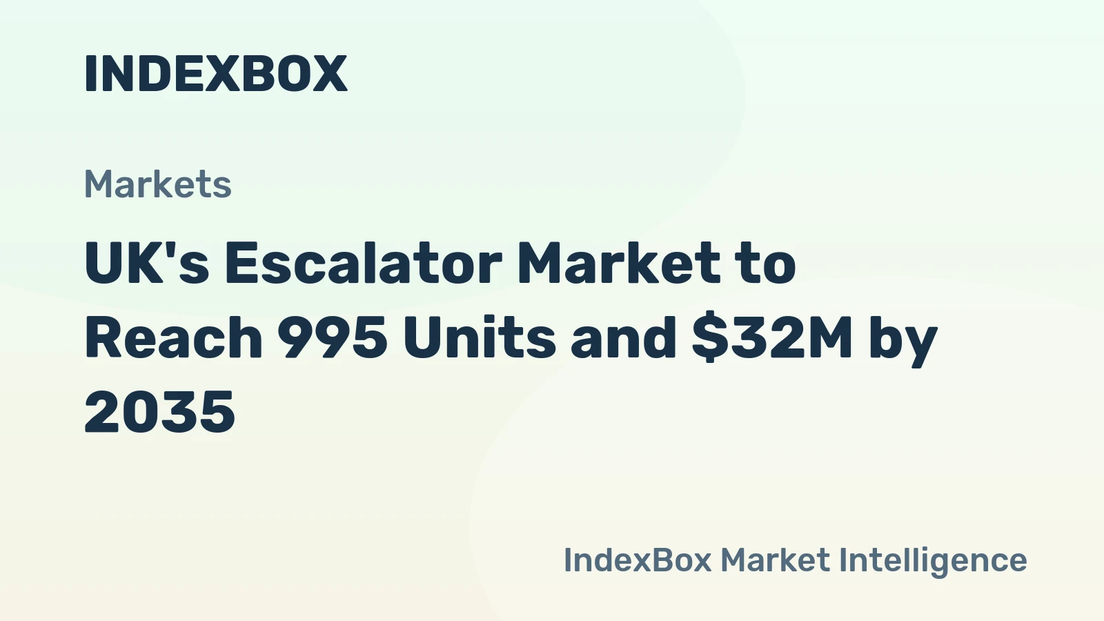 UK's Escalator Market to Reach 995 Units and $32M by 2035