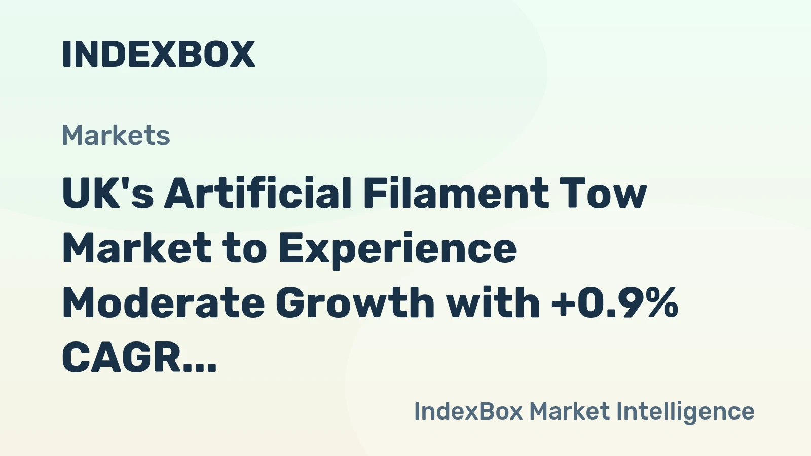 UK's Artificial Filament Tow Market to Experience Moderate Growth with +0.9% CAGR Over Next Decade