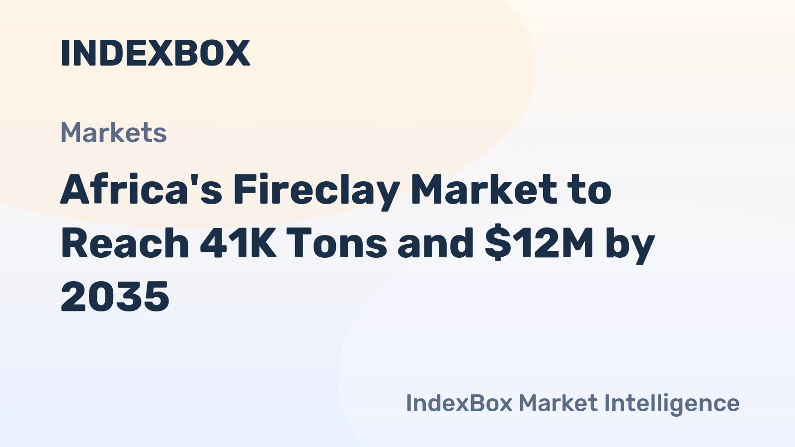 Africa's Fireclay Market to Reach 41K Tons and $12M by 2035