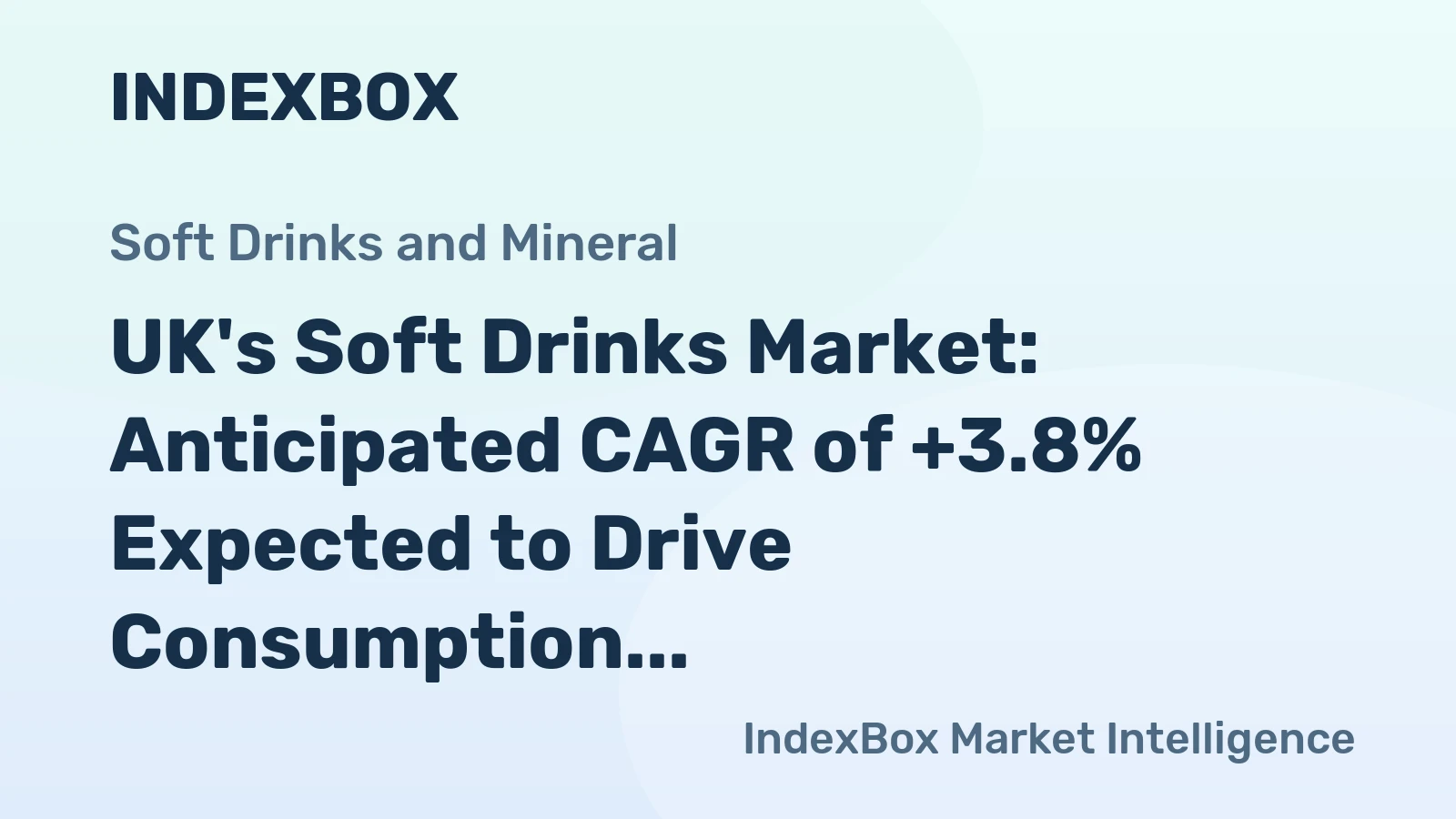 UK's Soft Drinks Market: Anticipated CAGR of +3.8% Expected to Drive Consumption to 18B Litres by 2035