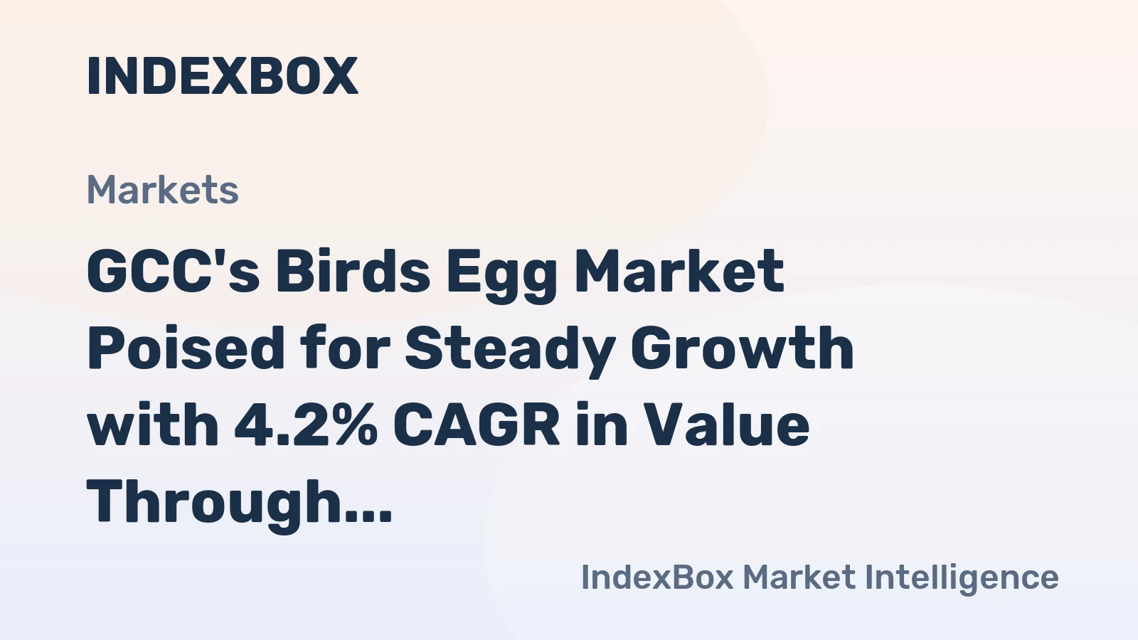 GCC's Birds Egg Market Poised for Steady Growth with 4.2% CAGR in Value Through 2035