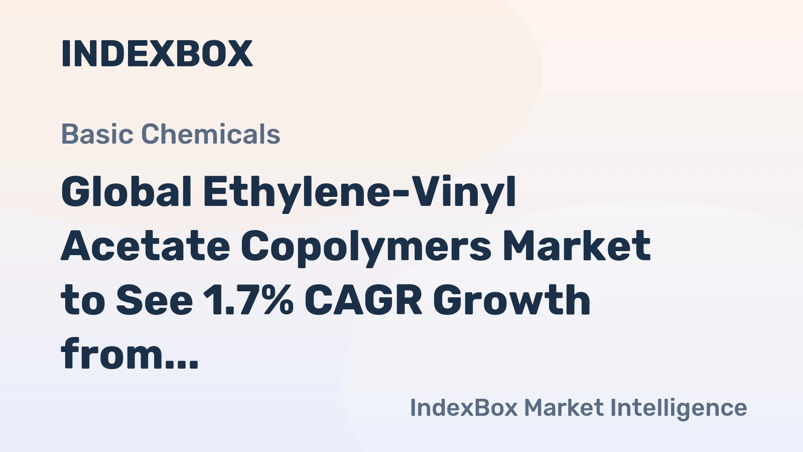 Global Ethylene-Vinyl Acetate Copolymers Market to See 1.7% CAGR Growth from 2024 to 2035, Reaching 5.9M Tons