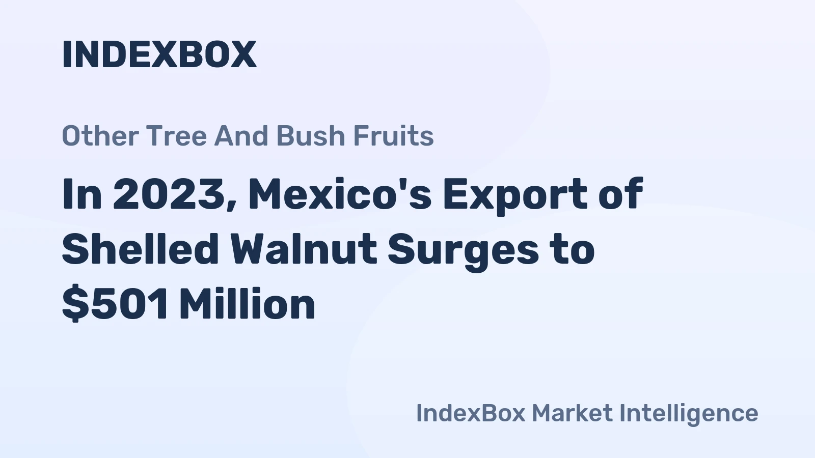 In 2023, Mexico's Export of Shelled Walnut Surges to $501 Million