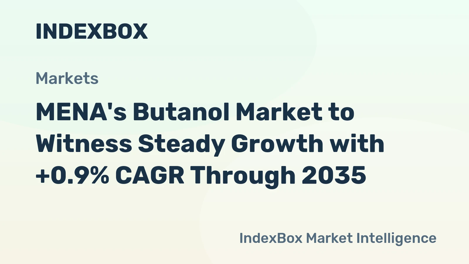 MENA's Butanol Market to Witness Steady Growth with +0.9% CAGR Through 2035