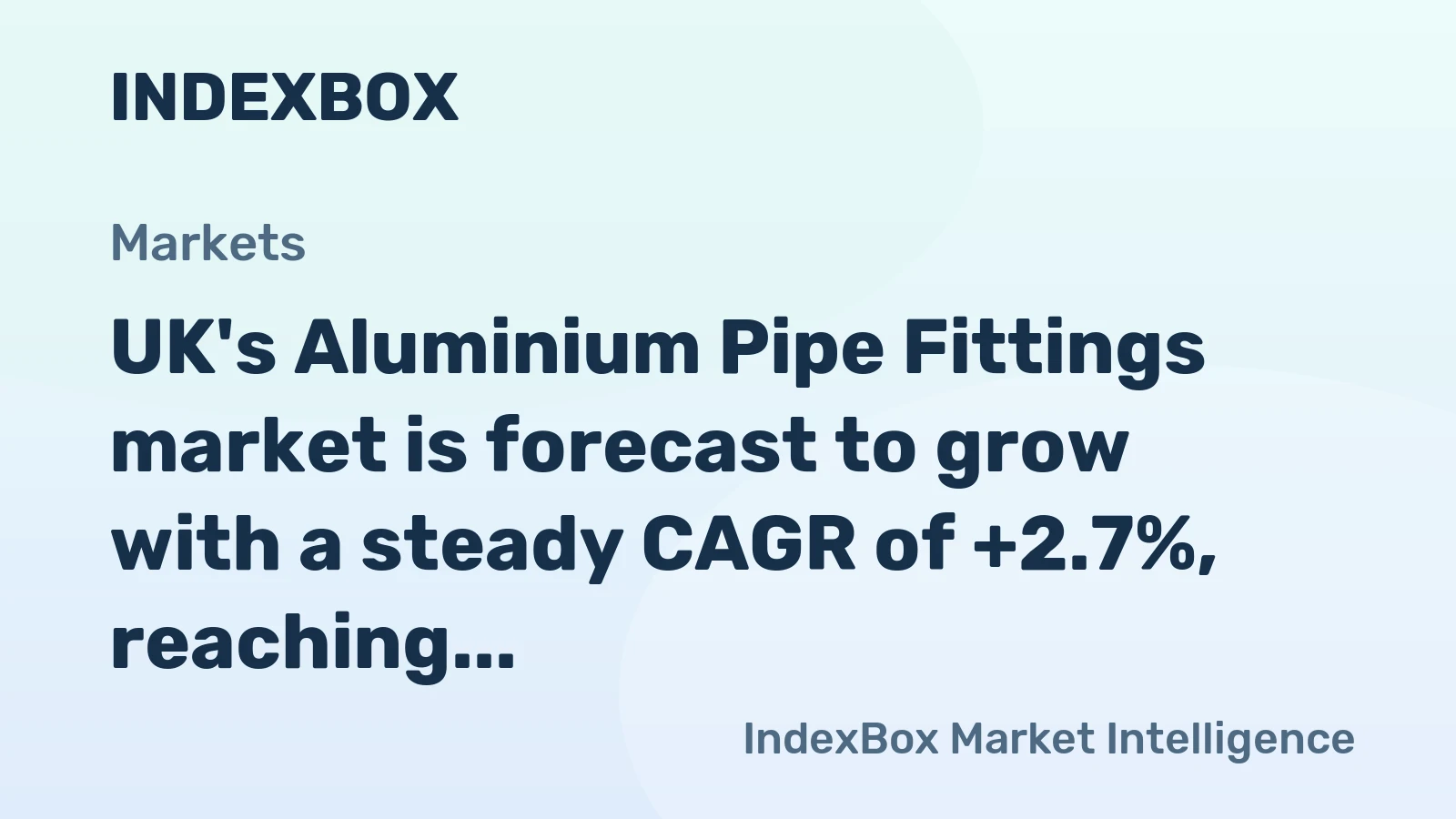 UK's Aluminium Pipe Fittings market is forecast to grow with a steady CAGR of +2.7%, reaching $41M by 2035.