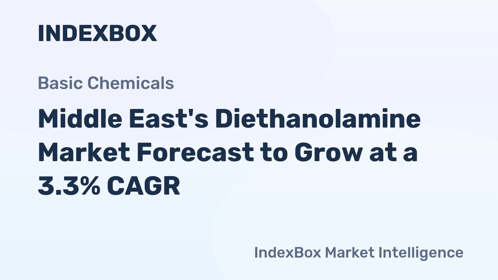 Middle East's Diethanolamine Market Forecast to Grow at a 3.3% CAGR