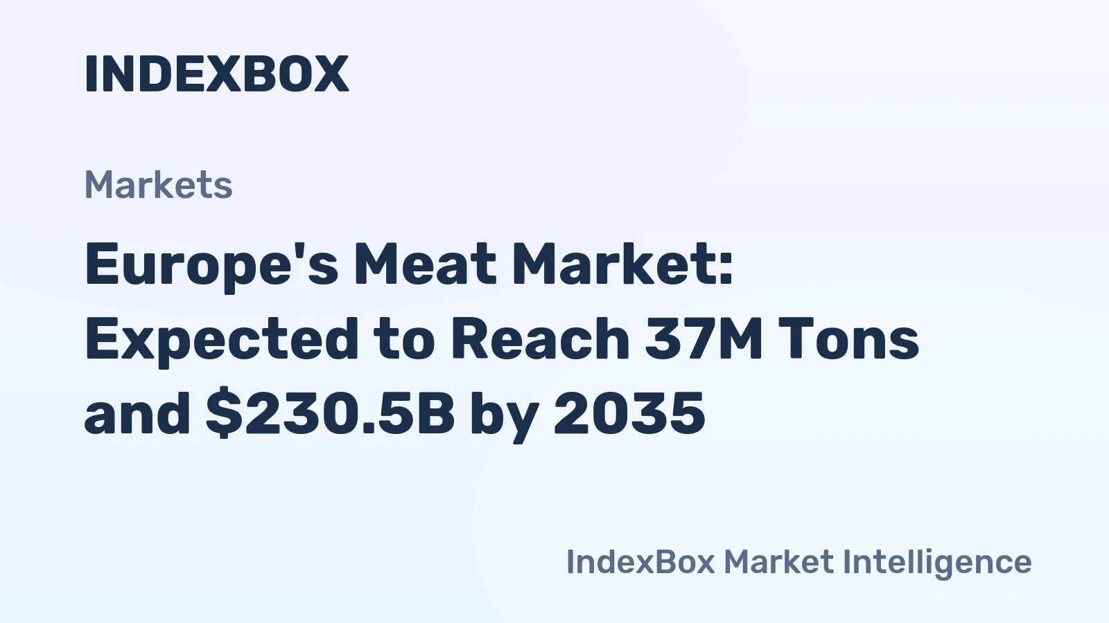 Europe's Meat Market: Expected to Reach 37M Tons and $230.5B by 2035
