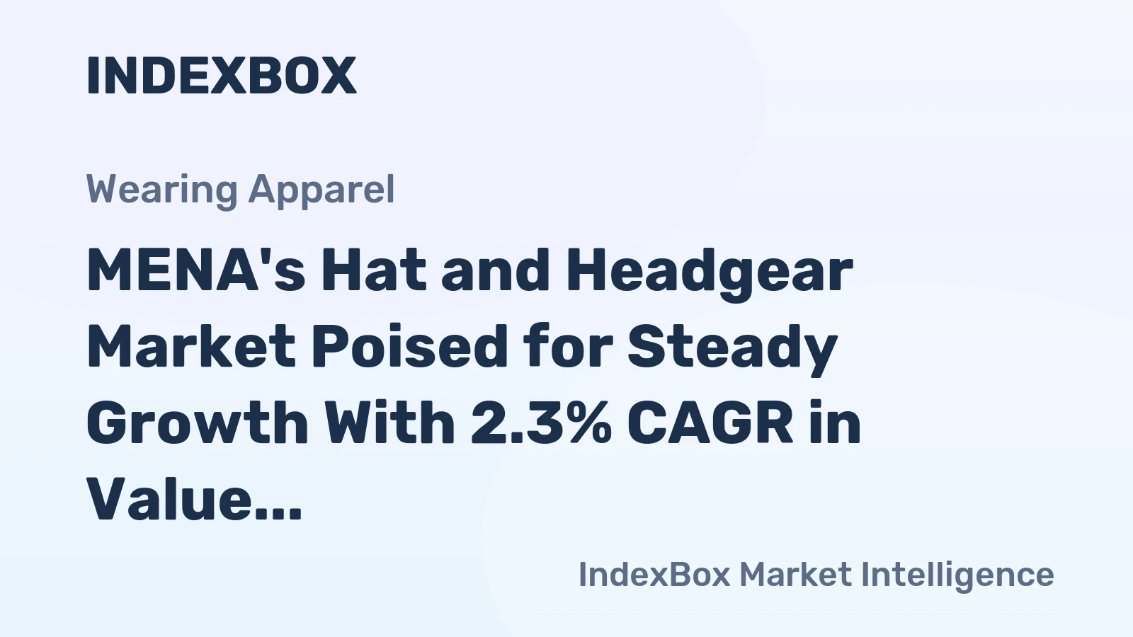 MENA's Hat and Headgear Market Poised for Steady Growth With 2.3% CAGR in Value Through 2035