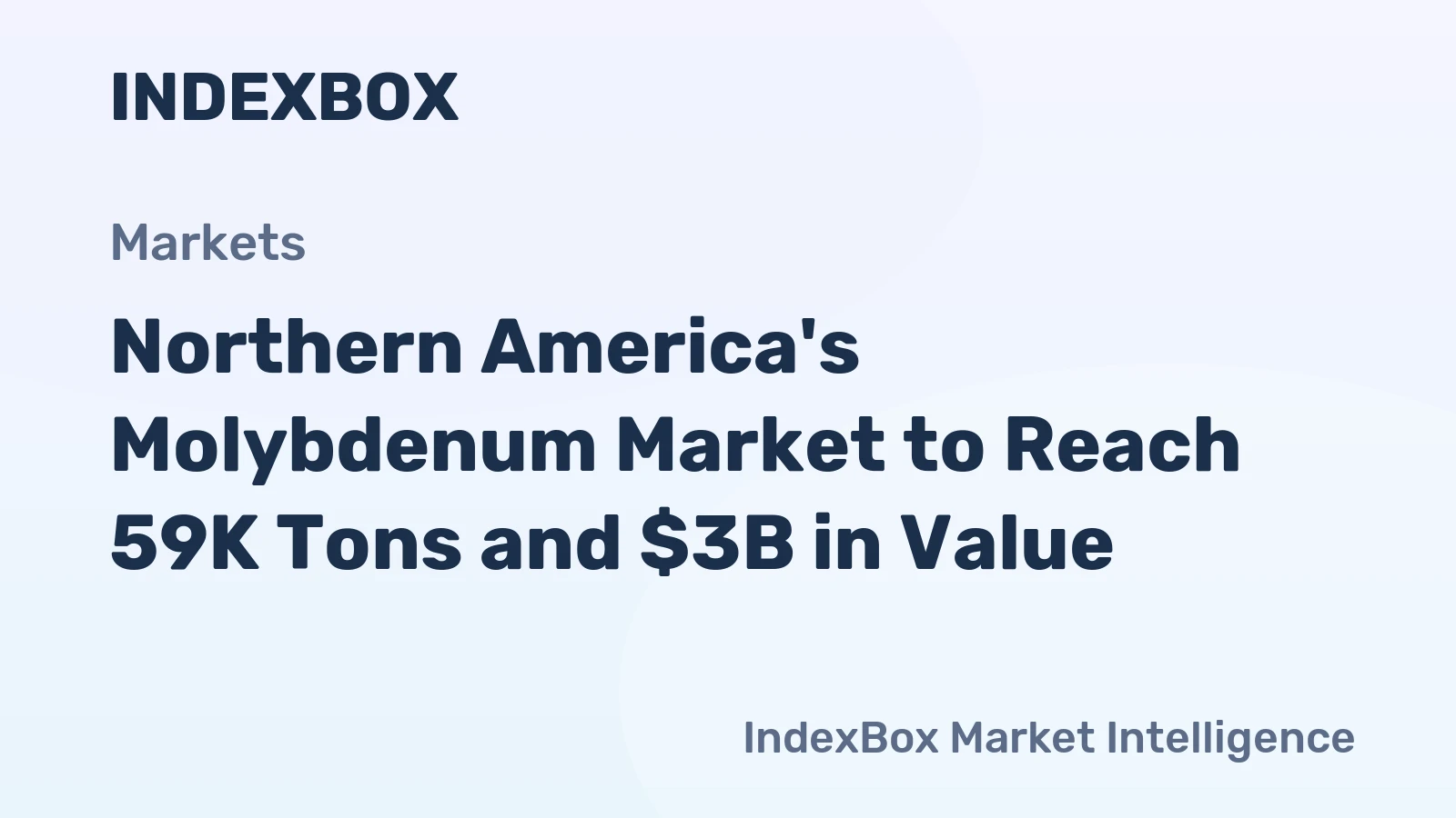 Northern America's Molybdenum Market to Reach 59K Tons and $3B in Value
