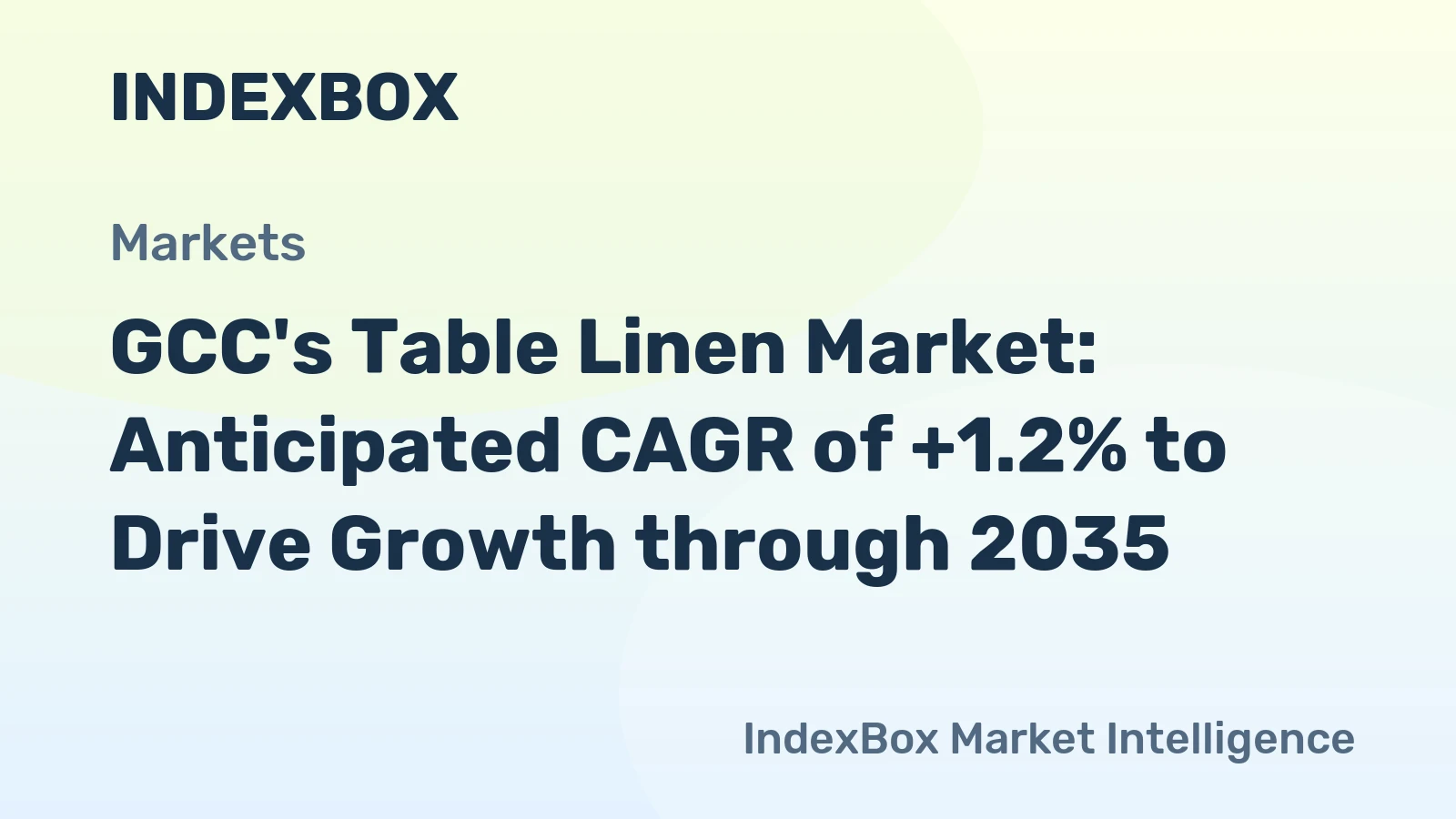 GCC's Table Linen Market: Anticipated CAGR of +1.2% to Drive Growth through 2035