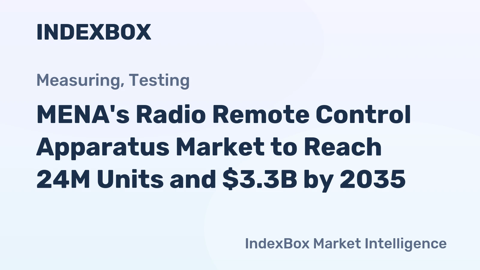MENA's Radio Remote Control Apparatus Market to Reach 24M Units and $3.3B by 2035