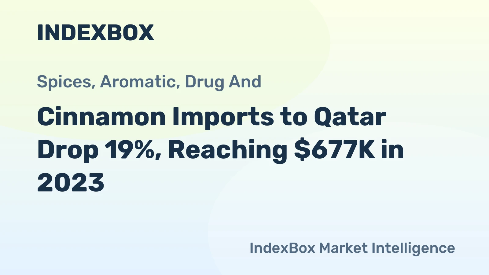 Cinnamon Imports to Qatar Drop 19%, Reaching $677K in 2023