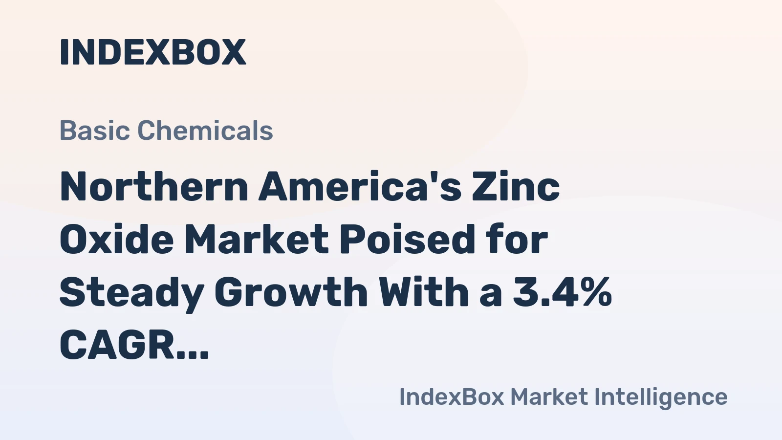 Northern America's Zinc Oxide Market Poised for Steady Growth With a 3.4% CAGR Through 2035