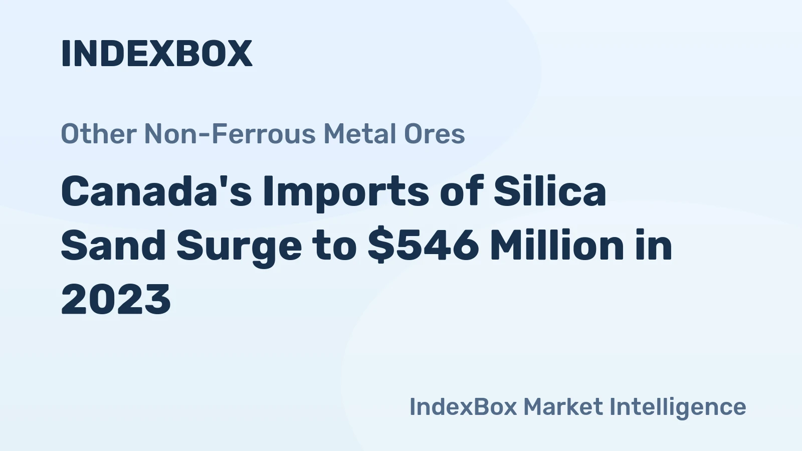 Canada's Imports of Silica Sand Surge to $546 Million in 2023
