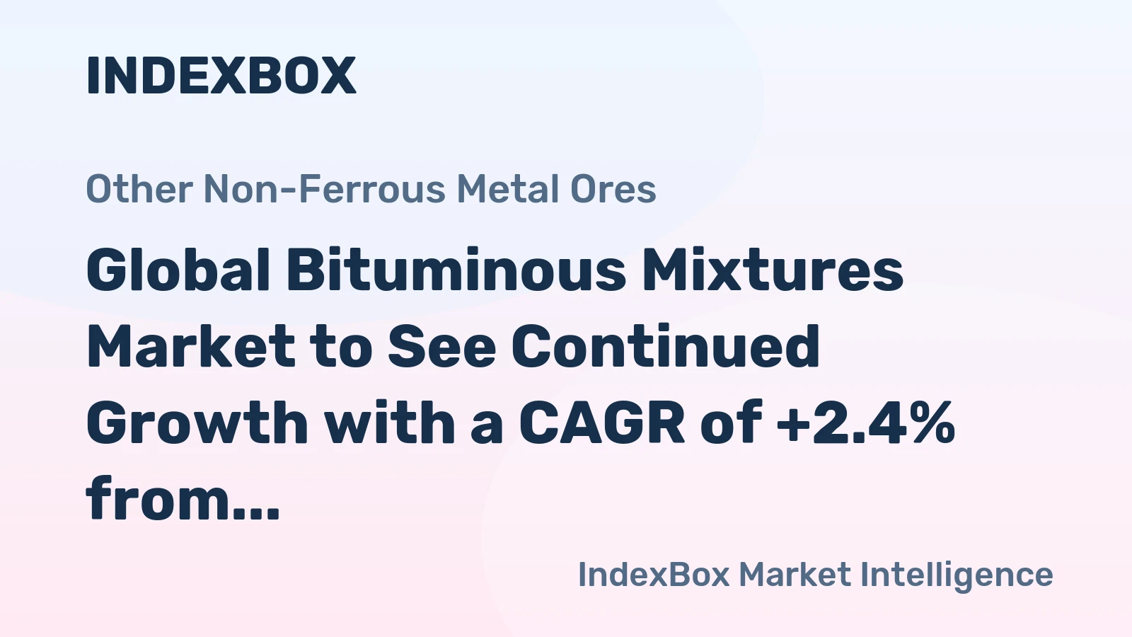 Global Bituminous Mixtures Market to See Continued Growth with a CAGR of +2.4% from 2024 to 2035