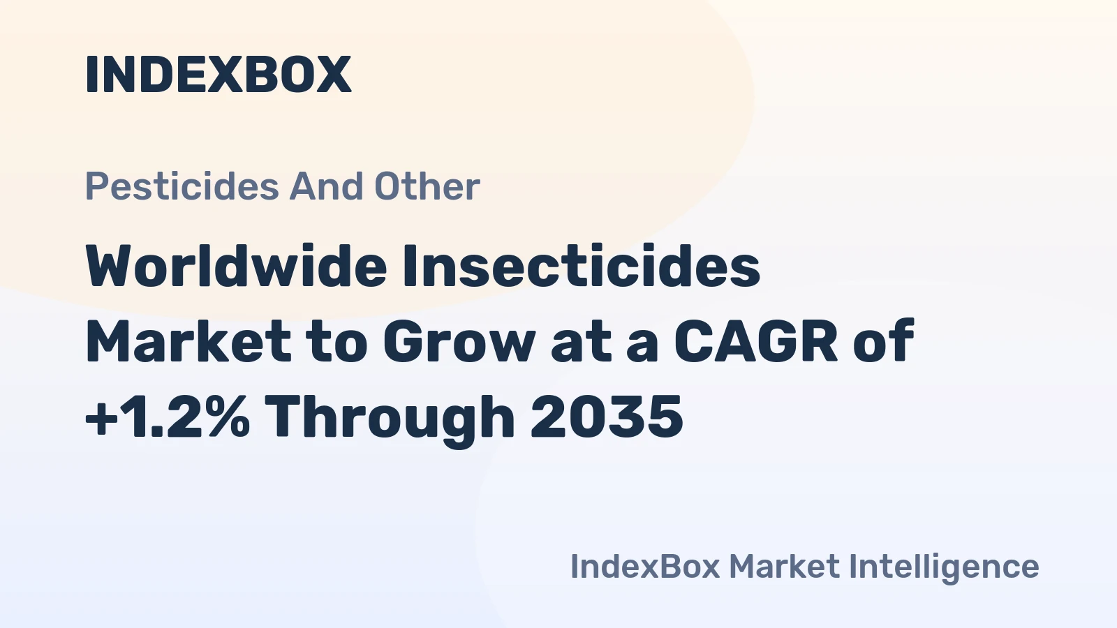 Worldwide Insecticides Market to Grow at a CAGR of +1.2% Through 2035
