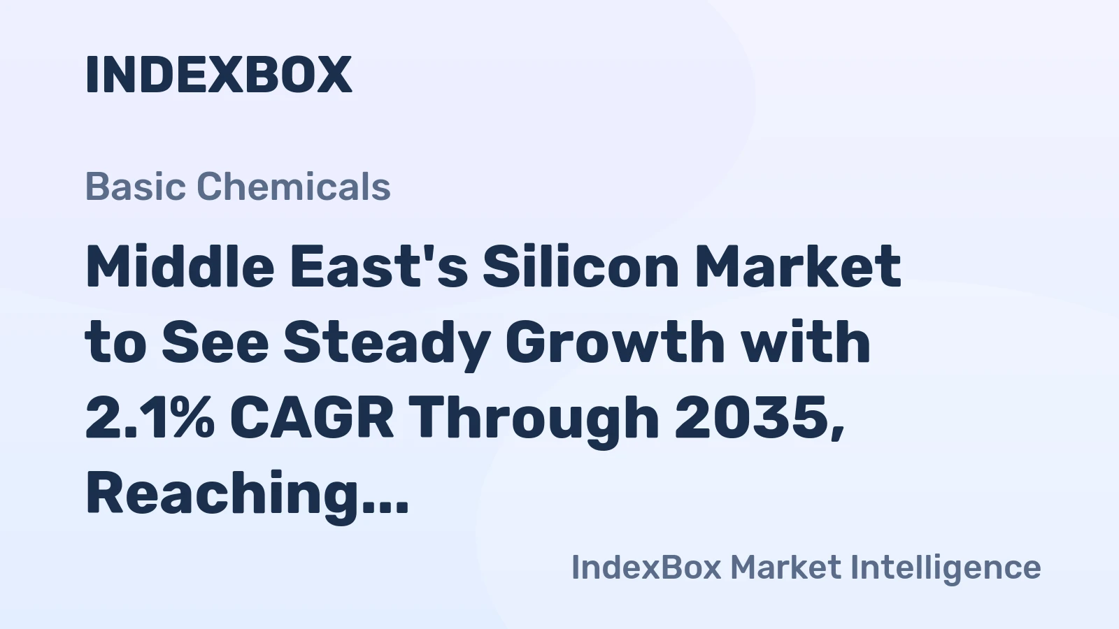 Middle East's Silicon Market to See Steady Growth with 2.1% CAGR Through 2035, Reaching $524M in Value