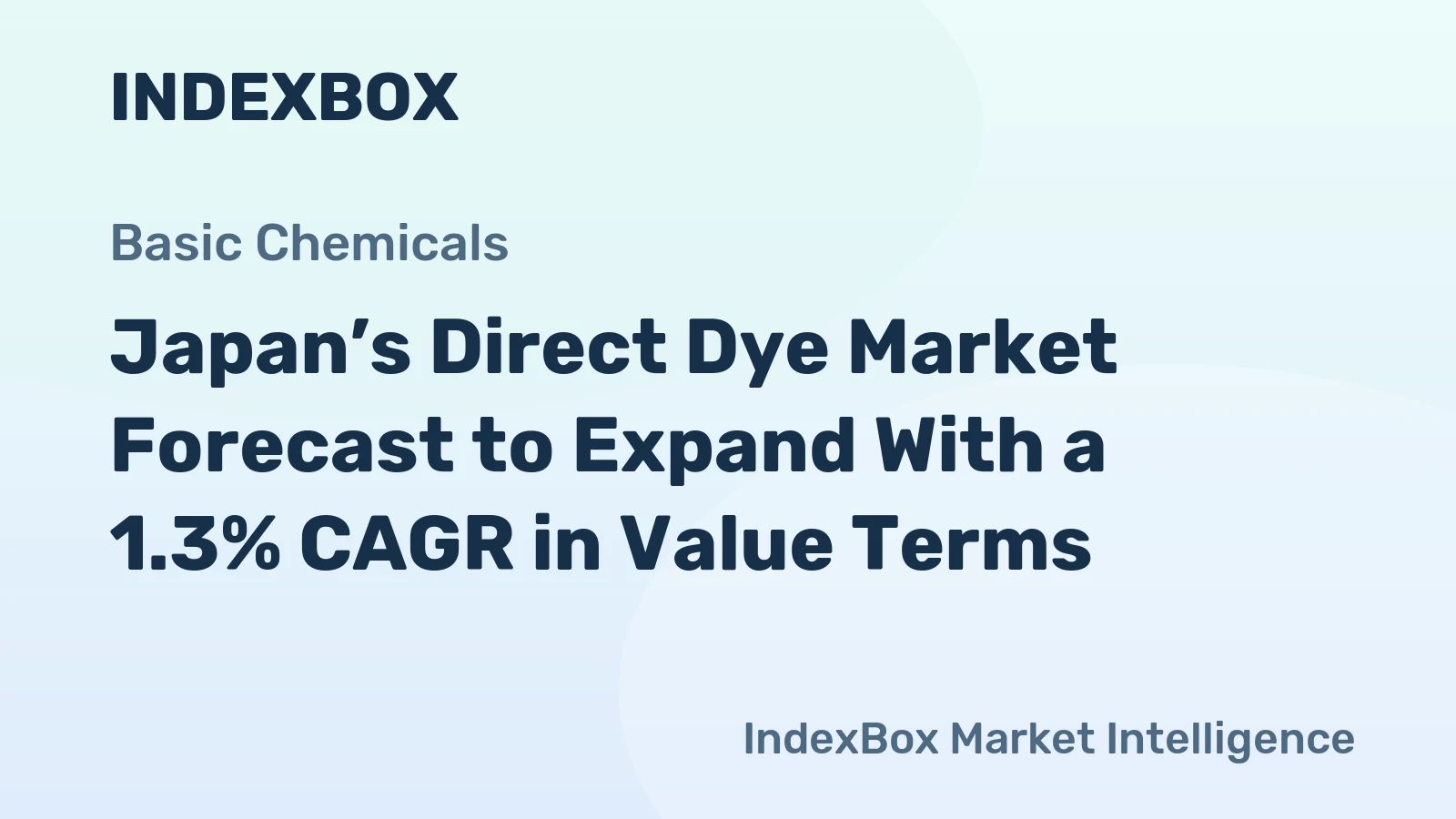 Japan’s Direct Dye Market Forecast to Expand With a 1.3% CAGR in Value Terms