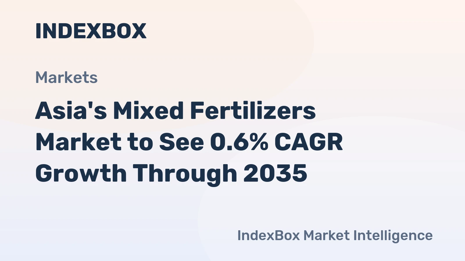 Asia's Mixed Fertilizers Market to See 0.6% CAGR Growth Through 2035
