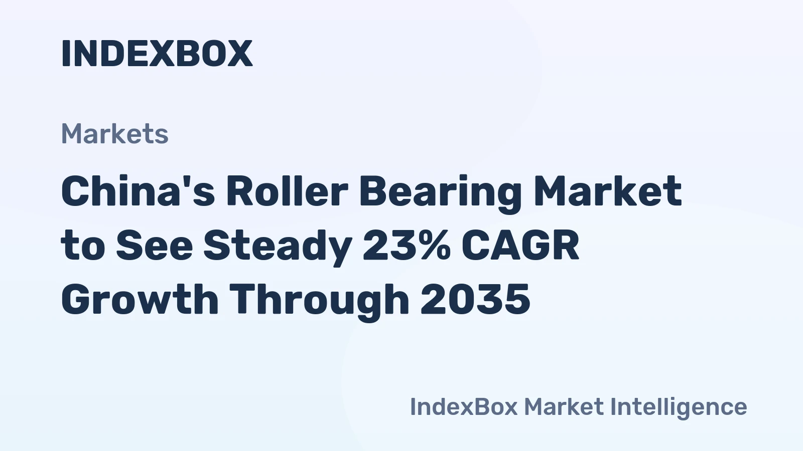 China's Roller Bearing Market to See Steady 23% CAGR Growth Through 2035