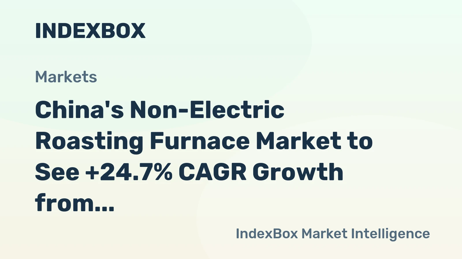China's Non-Electric Roasting Furnace Market to See +24.7% CAGR Growth from 2024-2035