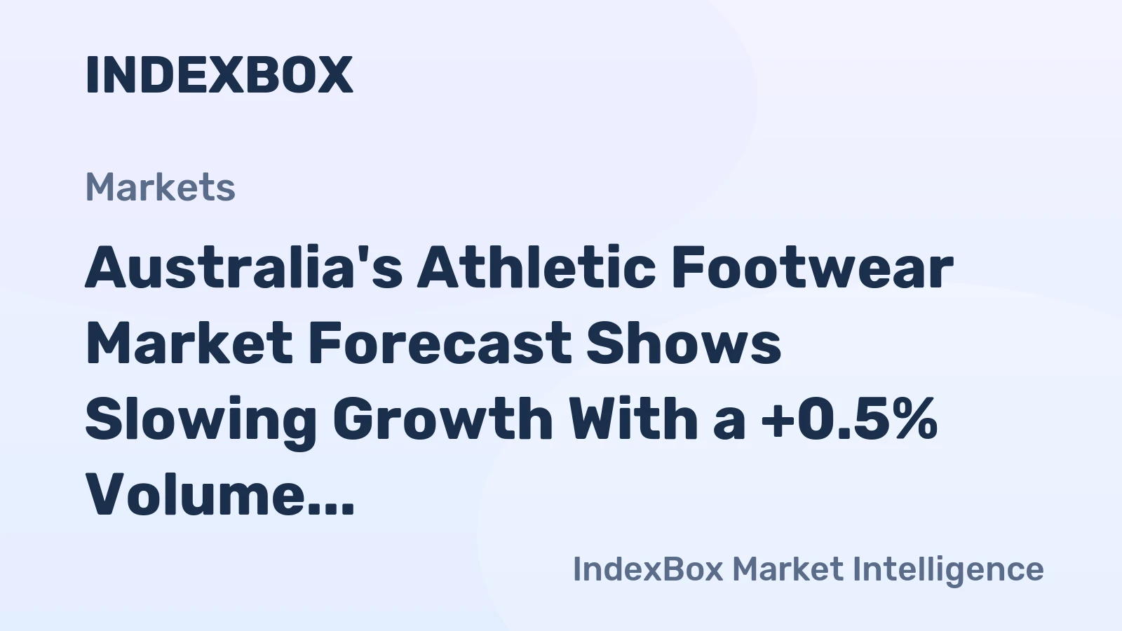 Australia's Athletic Footwear Market Forecast Shows Slowing Growth With a +0.5% Volume CAGR to 2035