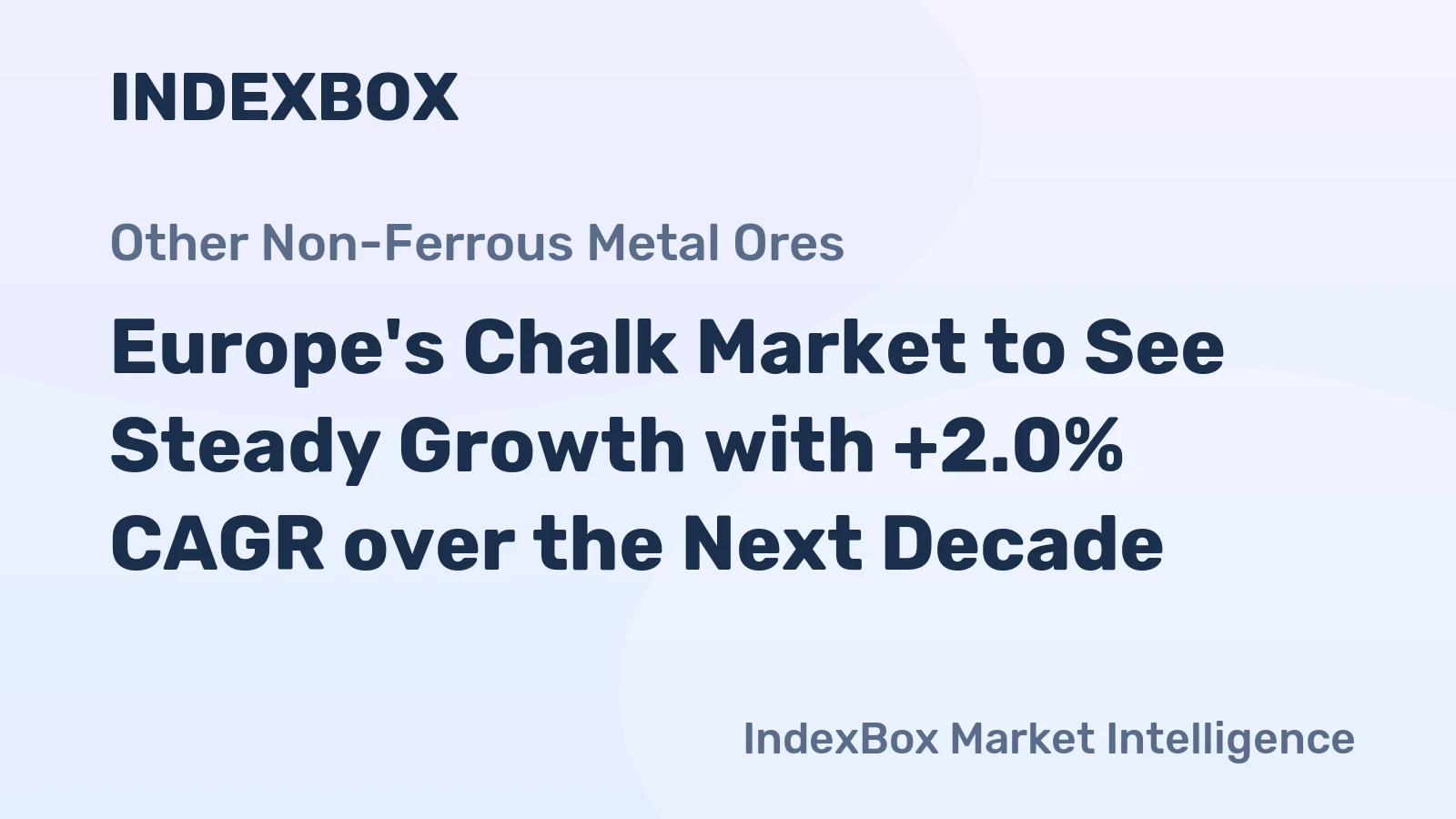 Europe's Chalk Market to See Steady Growth with +2.0% CAGR over the Next Decade
