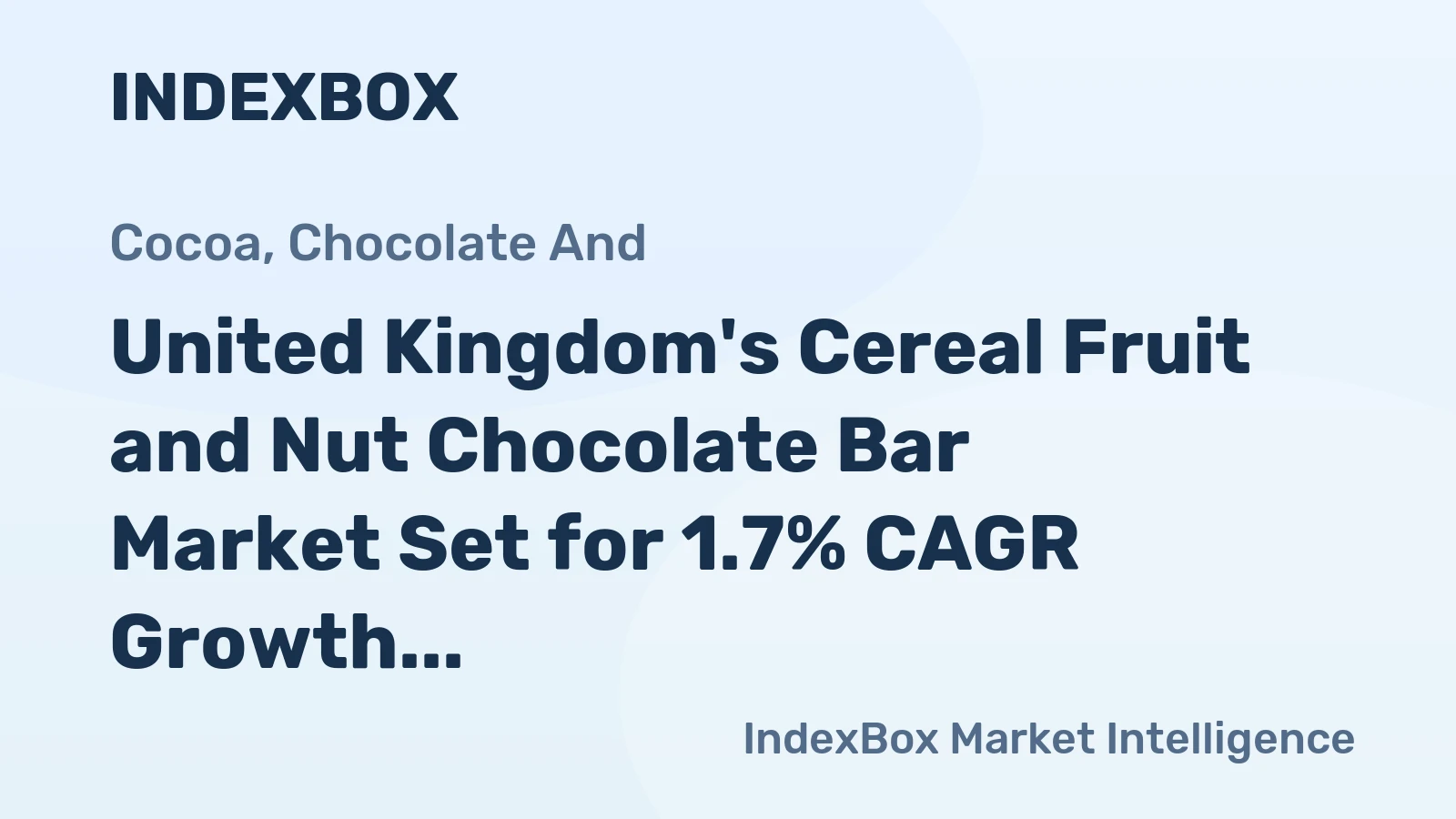 United Kingdom's Cereal Fruit and Nut Chocolate Bar Market Set for 1.7% CAGR Growth Through 2035