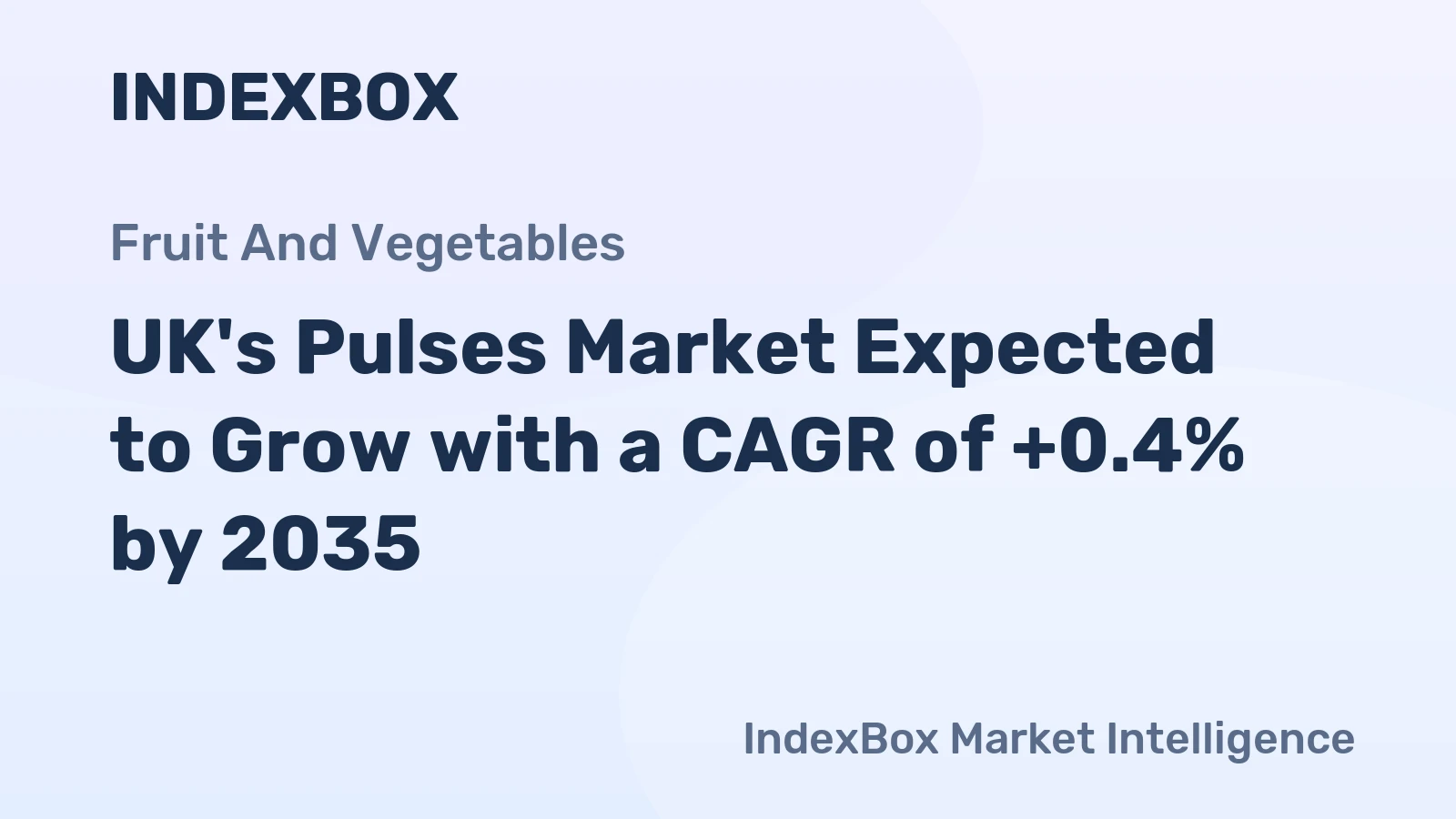 UK's Pulses Market Expected to Grow with a CAGR of +0.4% by 2035