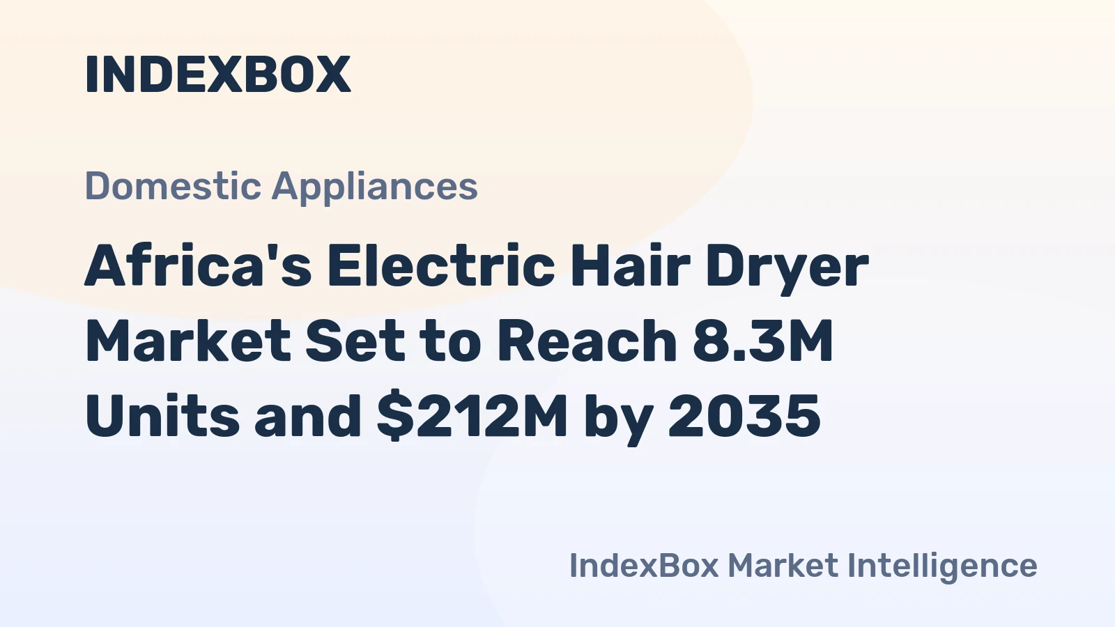Africa's Electric Hair Dryer Market Set to Reach 8.3M Units and $212M by 2035