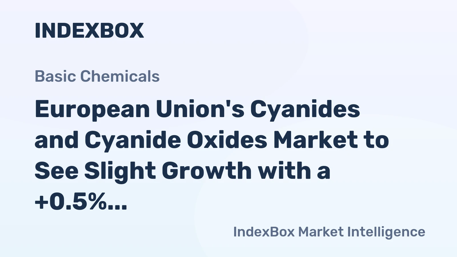 European Union's Cyanides and Cyanide Oxides Market to See Slight Growth with a +0.5% CAGR by 2035