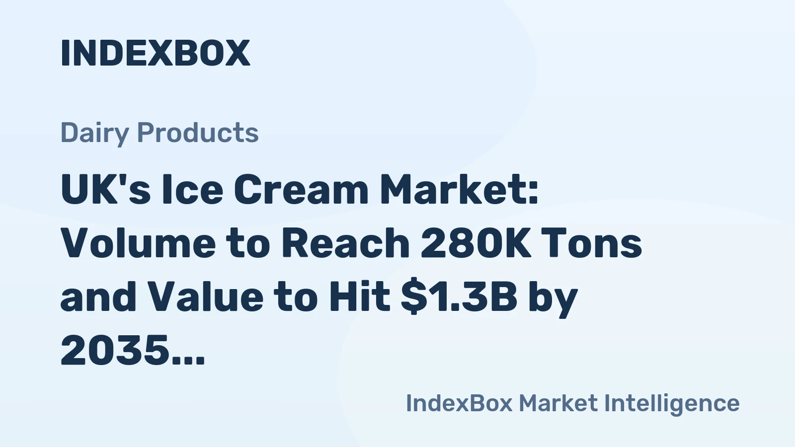 UK's Ice Cream Market: Volume to Reach 280K Tons and Value to Hit $1.3B by 2035