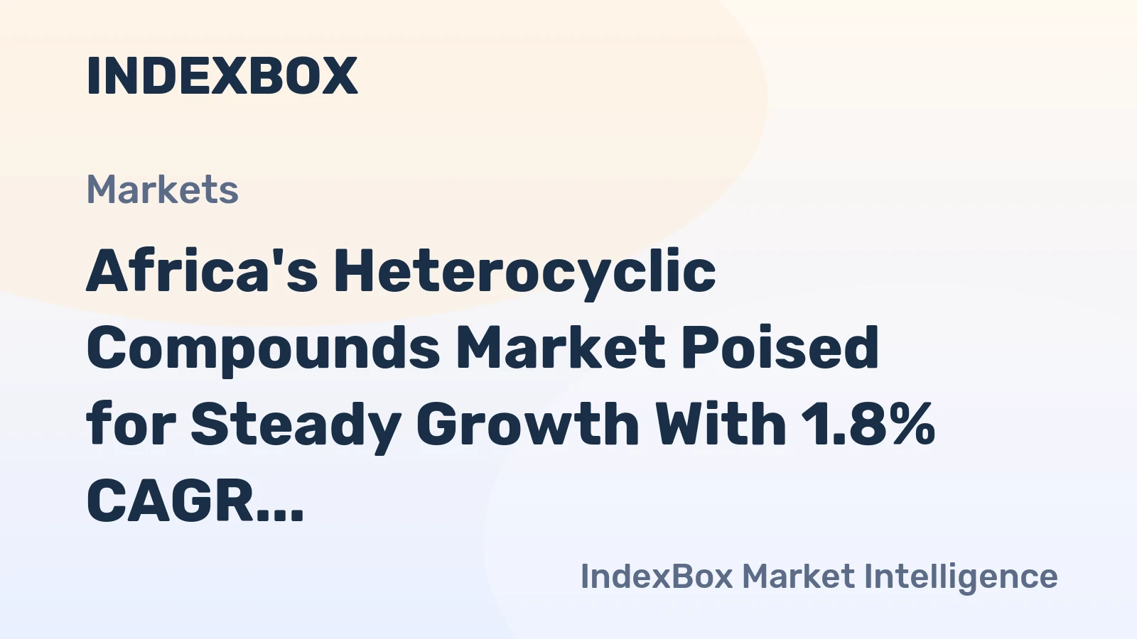 Africa's Heterocyclic Compounds Market Poised for Steady Growth With 1.8% CAGR Through 2035