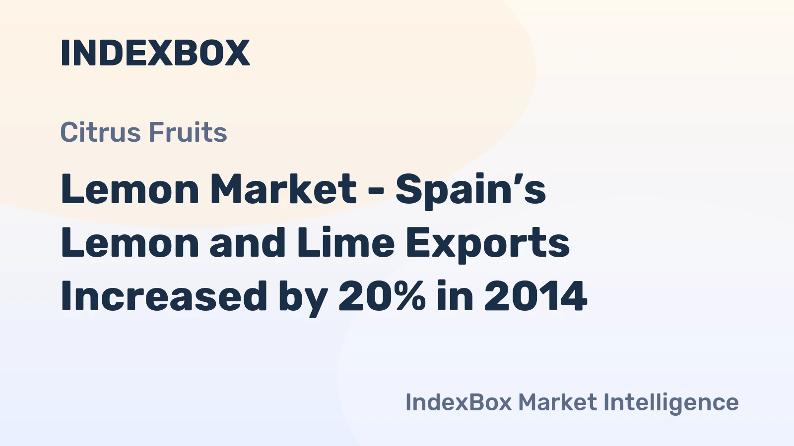 Lemon Market - Spain’s Lemon and Lime Exports Increased by 20% in 2014